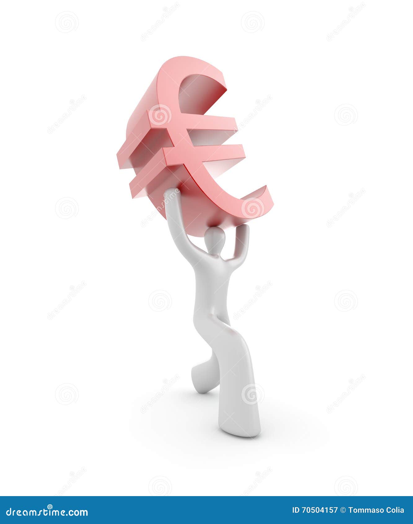 Euro Symbol Isolated on White Stock Illustration - Illustration of ...