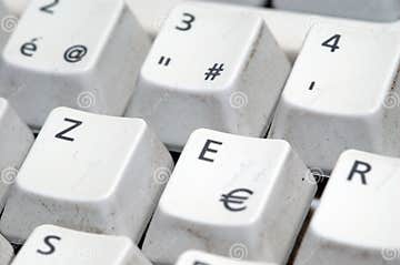 Euro symbol on keyboard stock image. Image of keyboard - 2117135