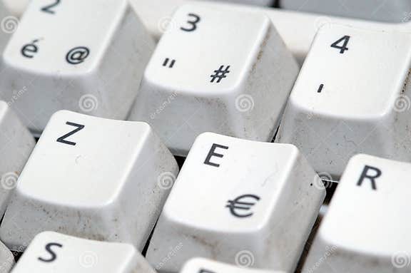 Euro symbol on keyboard stock image. Image of keyboard - 2117135