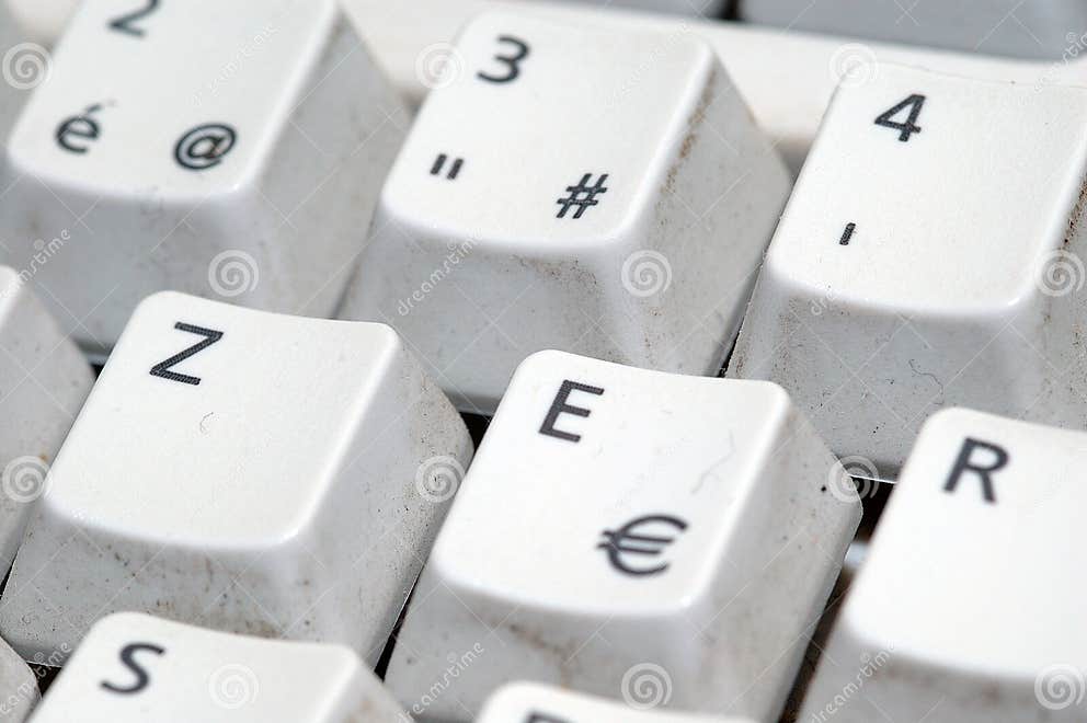 Euro symbol on keyboard stock image. Image of keyboard - 2117135