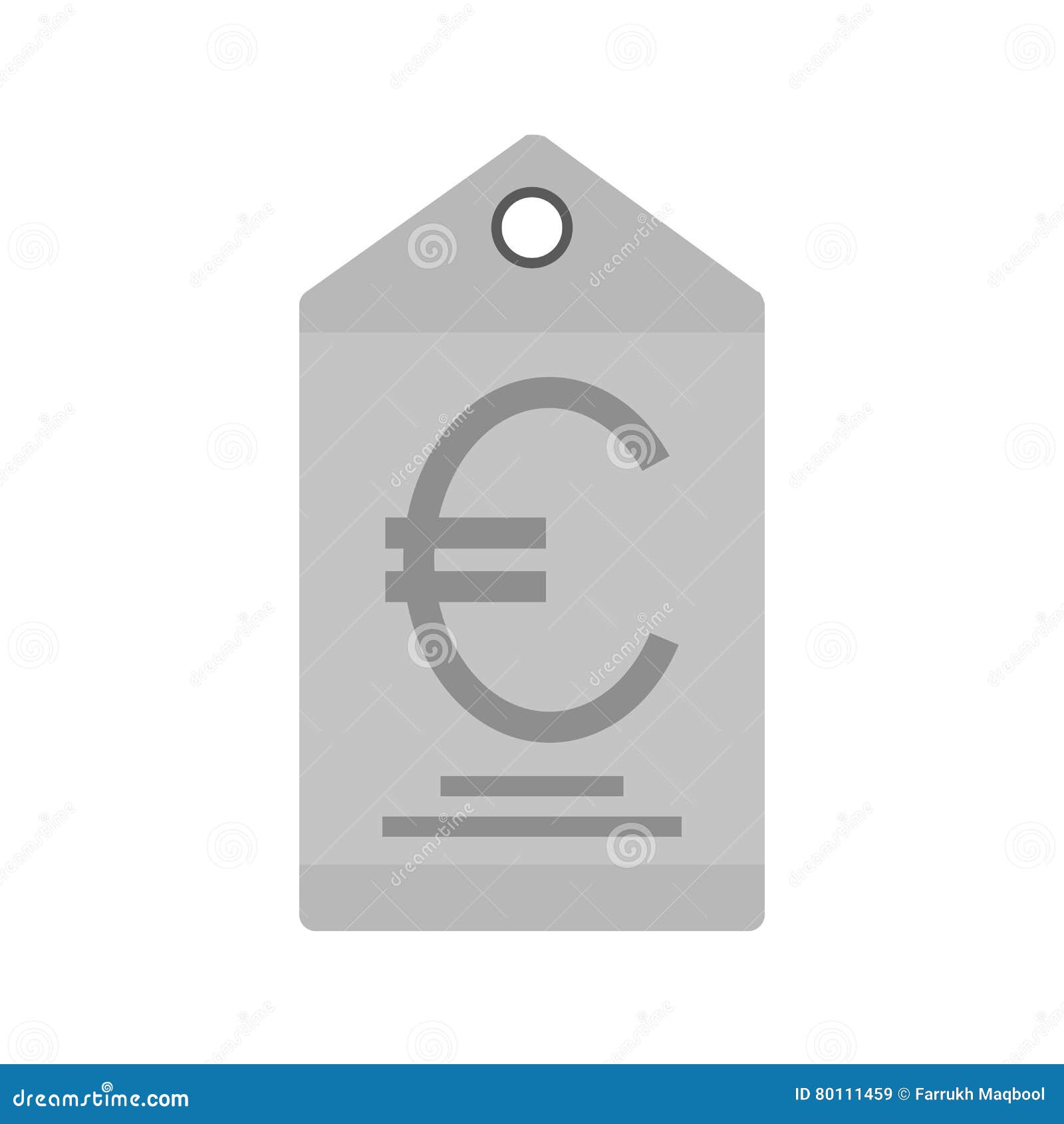 Euro Tag stock vector. Illustration of trade, business - 80111459