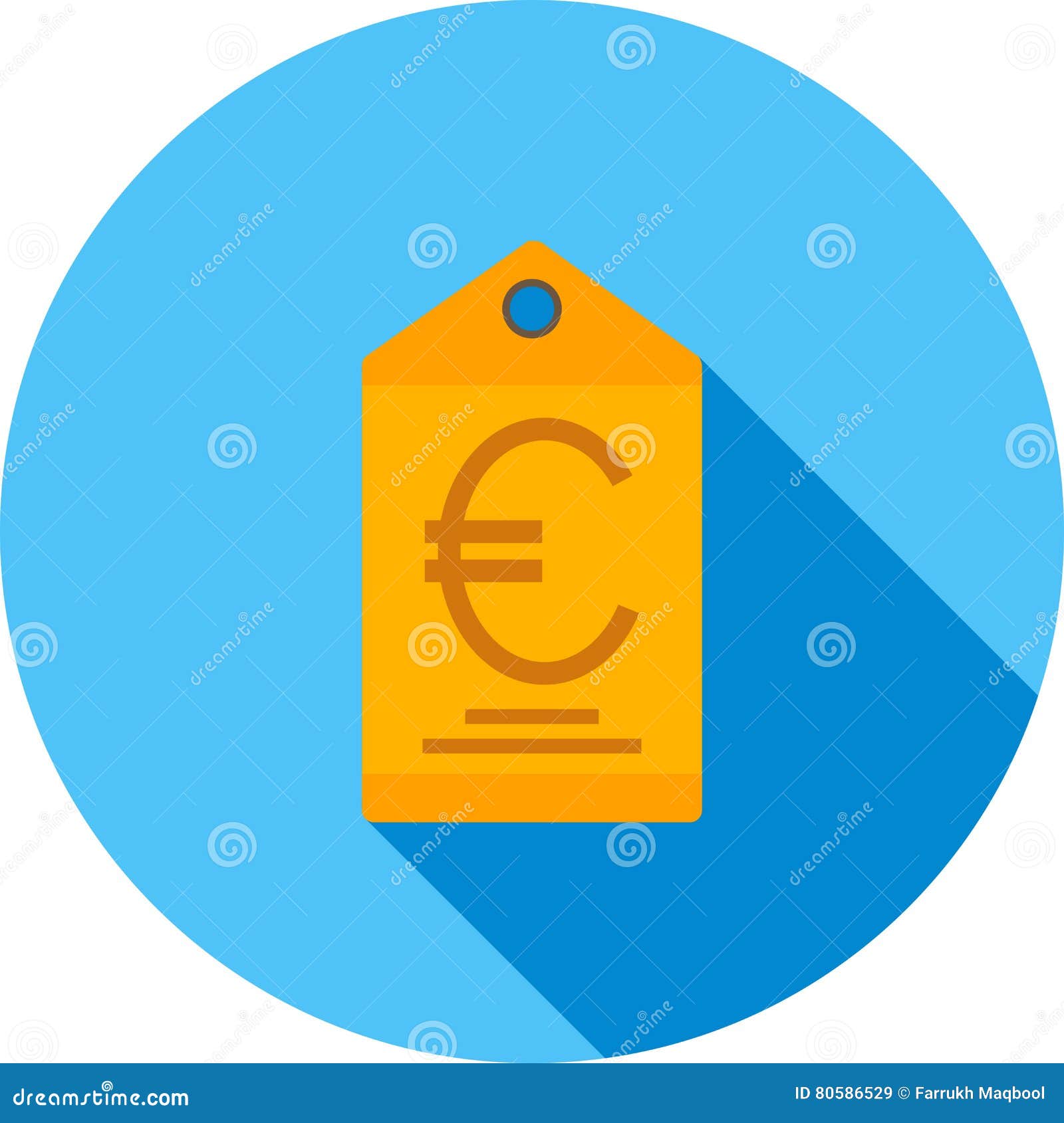 Euro Tag stock vector. Illustration of conversion, business - 80586529