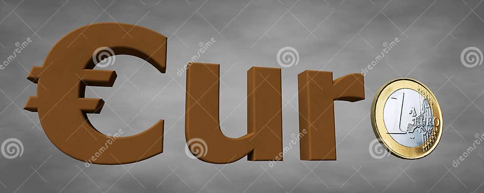 Euro text stock illustration. Illustration of business - 27636182