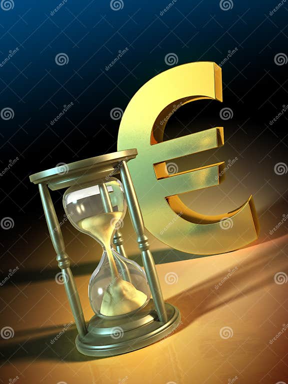 Euro time stock illustration. Illustration of europe - 24168501