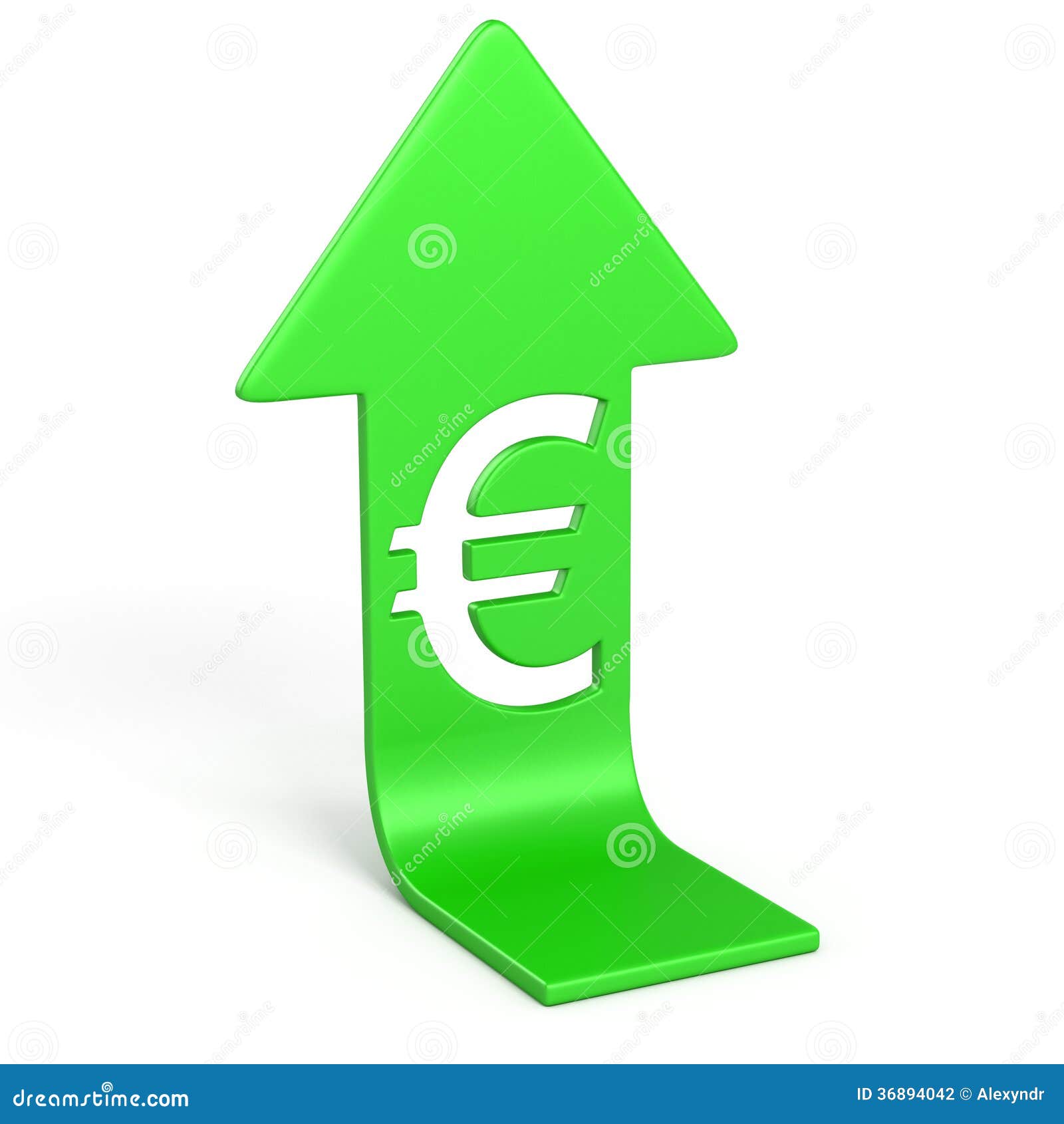 Euro up stock illustration. Illustration of recovery - 36894042