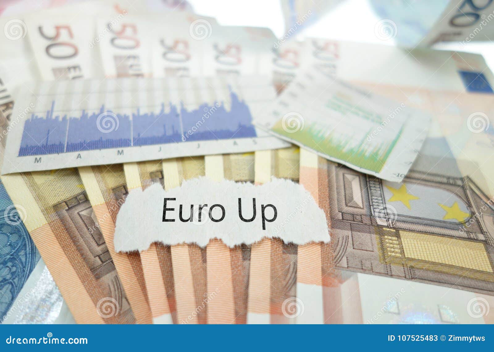 Euro Up news stock image. Image of newspaper, currency - 107525483
