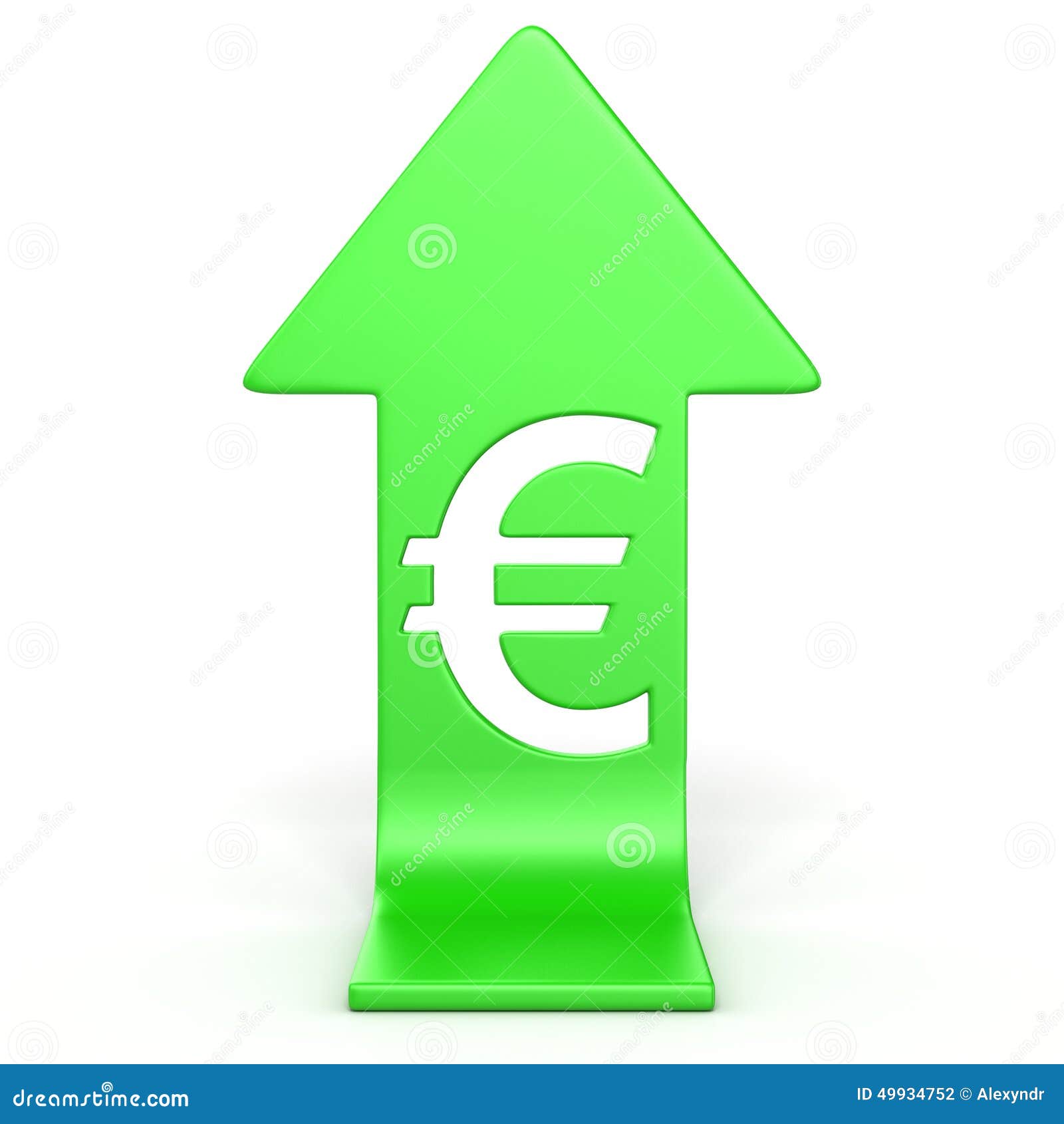 Euro up stock illustration. Illustration of financial - 49934752