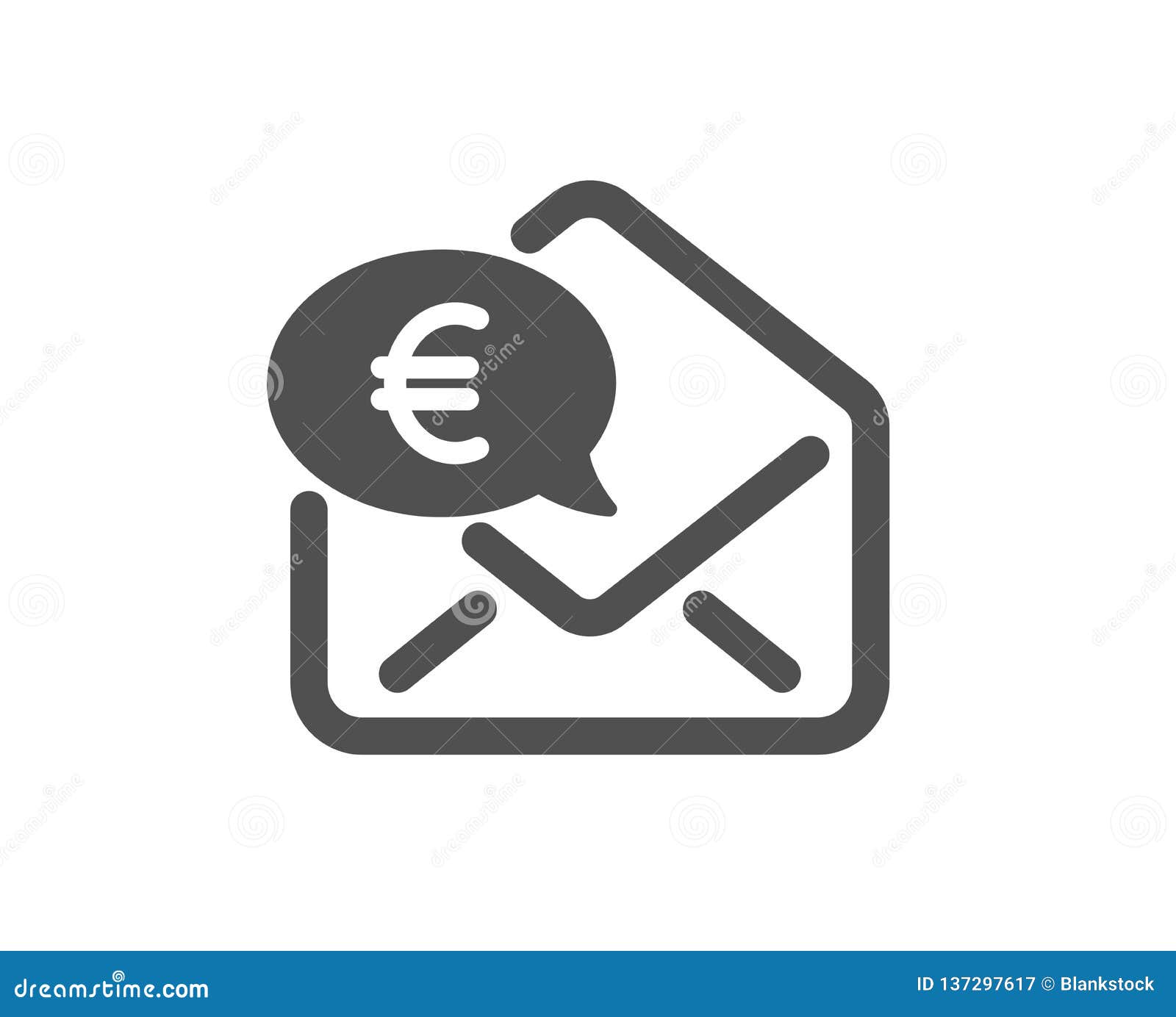 Euro Via Mail Icon. Send or Receive Money Sign. Vector Stock Vector ... Euro Via Mail Icon. Send or Receive Money Sign. Vector Stock Vector ...