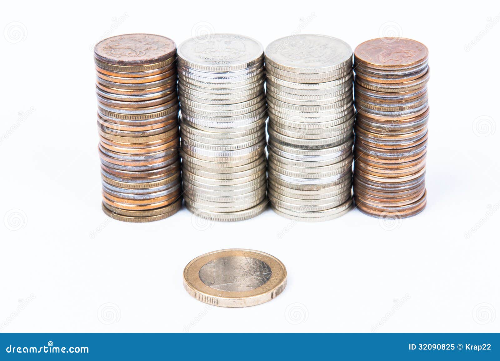 Euro vs Rubles stock image. Image of investing, pile - 32090825