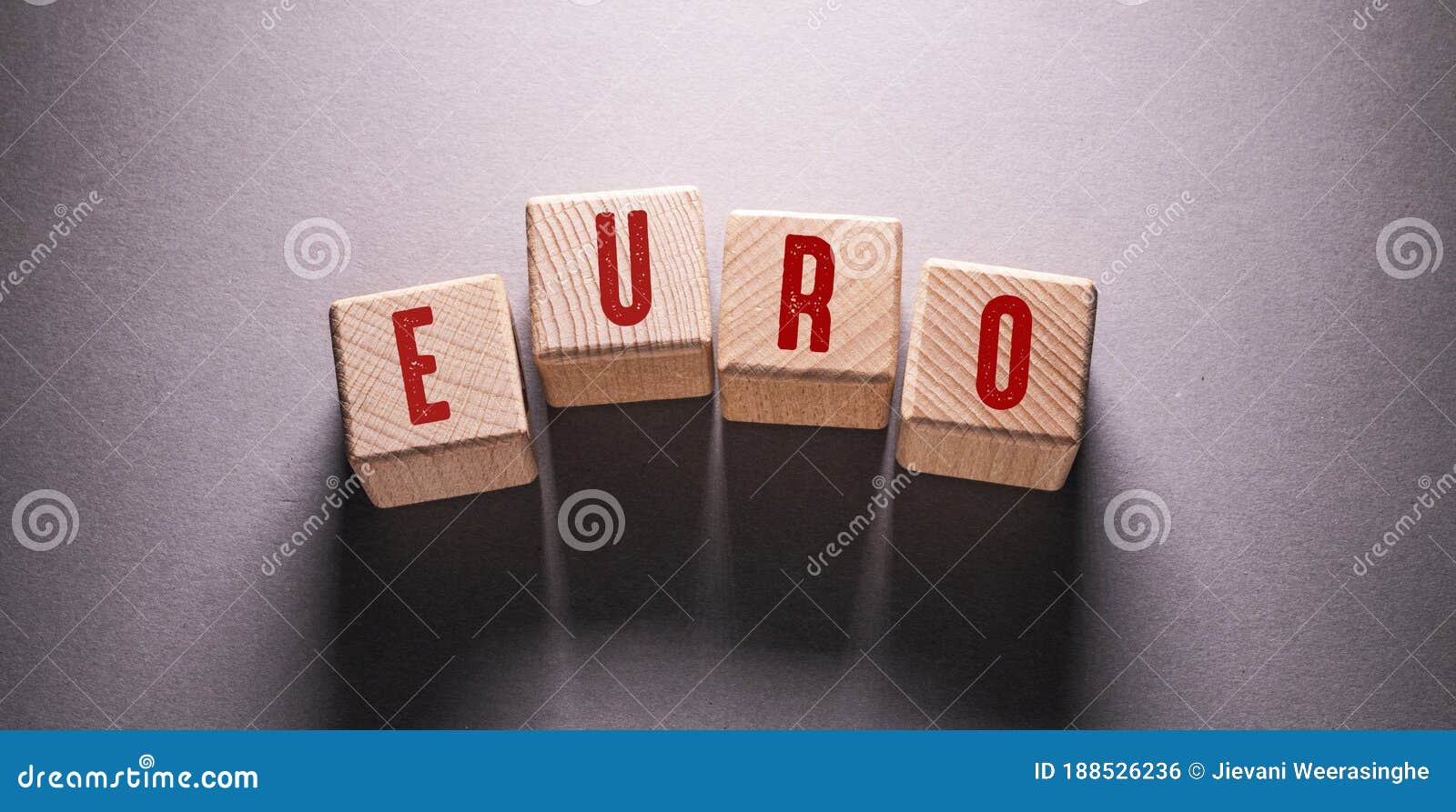 Euro Word with Wooden Cubes Stock Photo - Image of badge, black: 188526236
