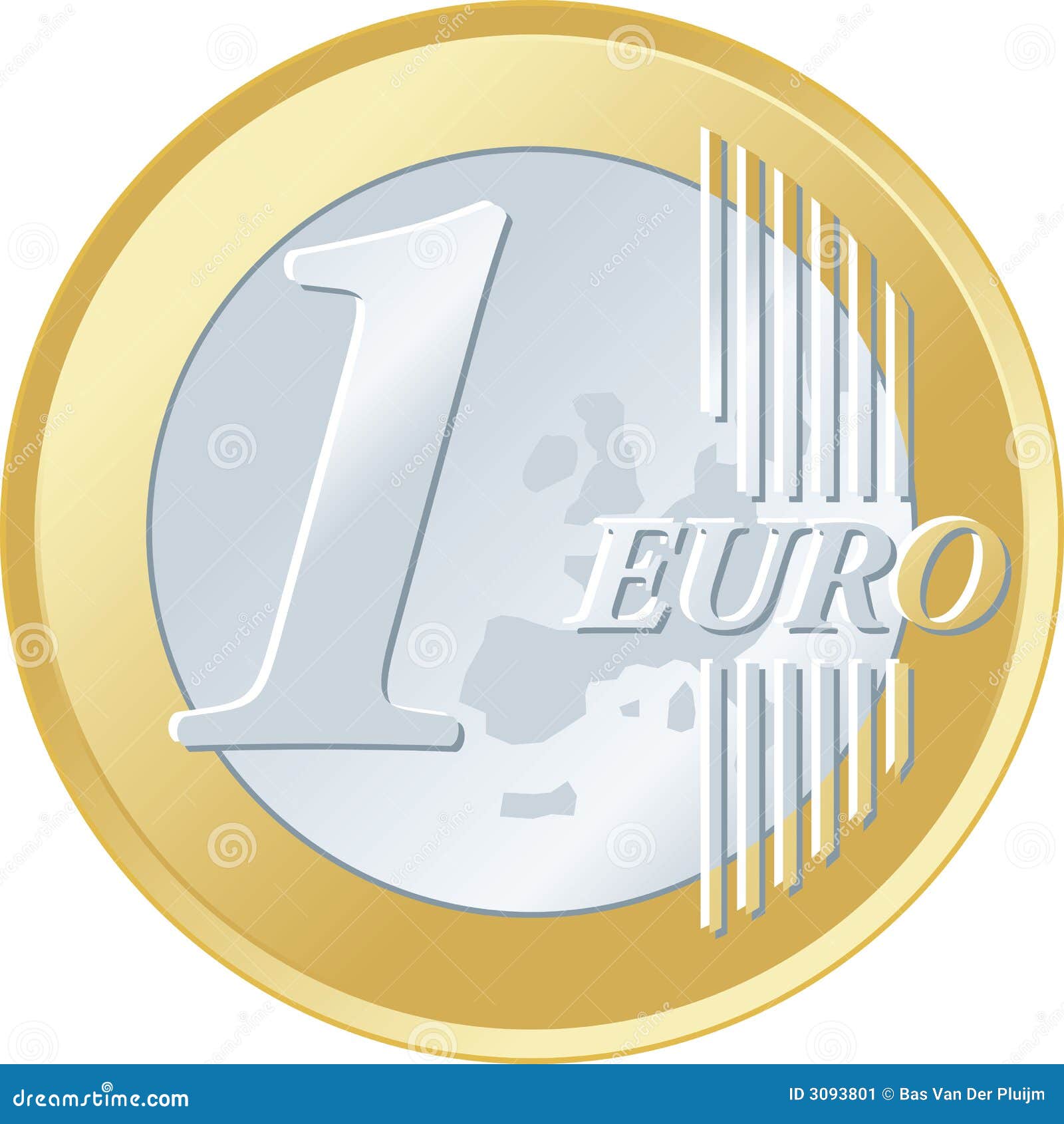 Eurocoin stock vector. Illustration of drawing, europe - 3093801