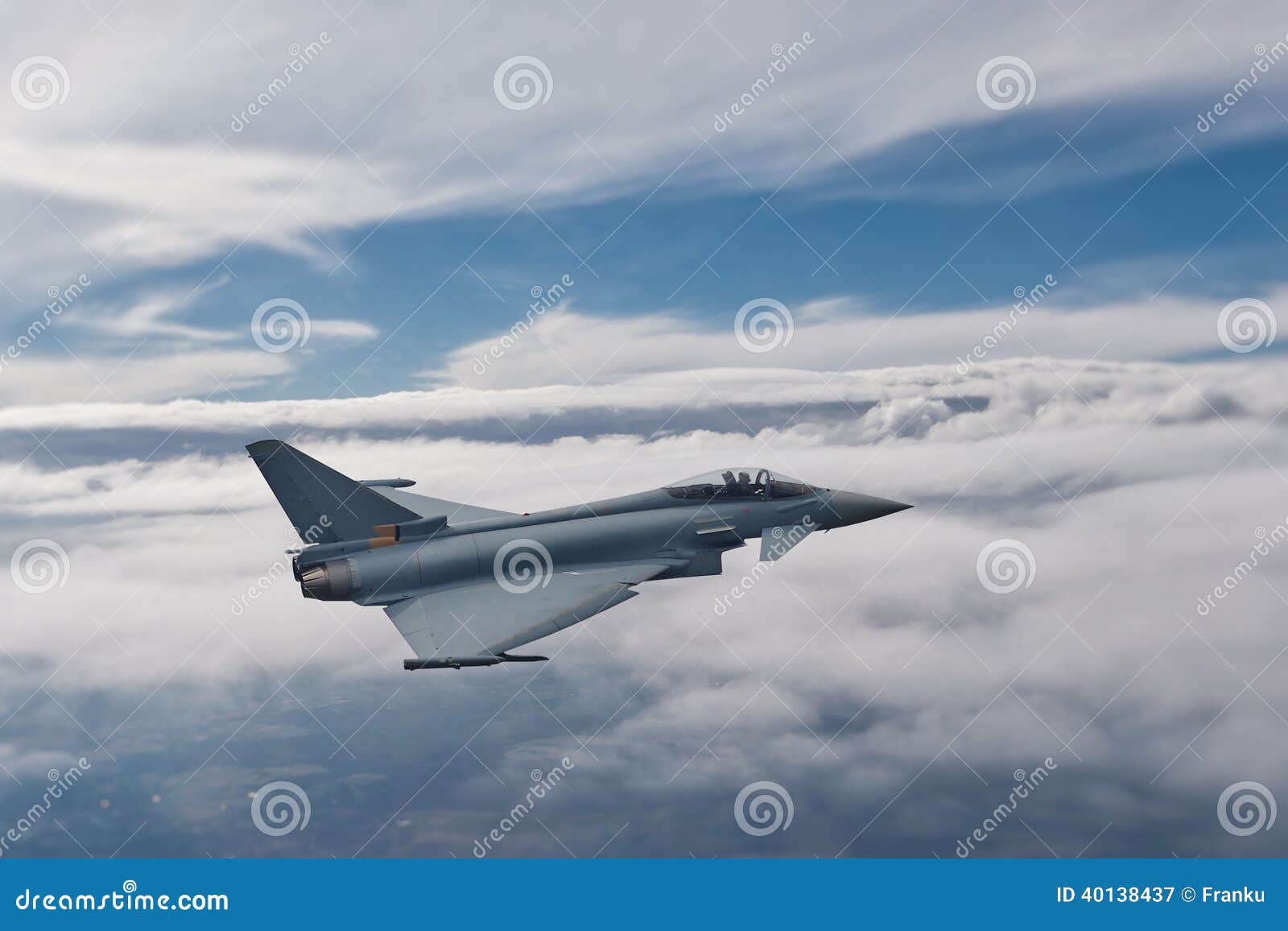 Eurofighter Typhoon in Flight Stock Image - Image of force, typhoon ...