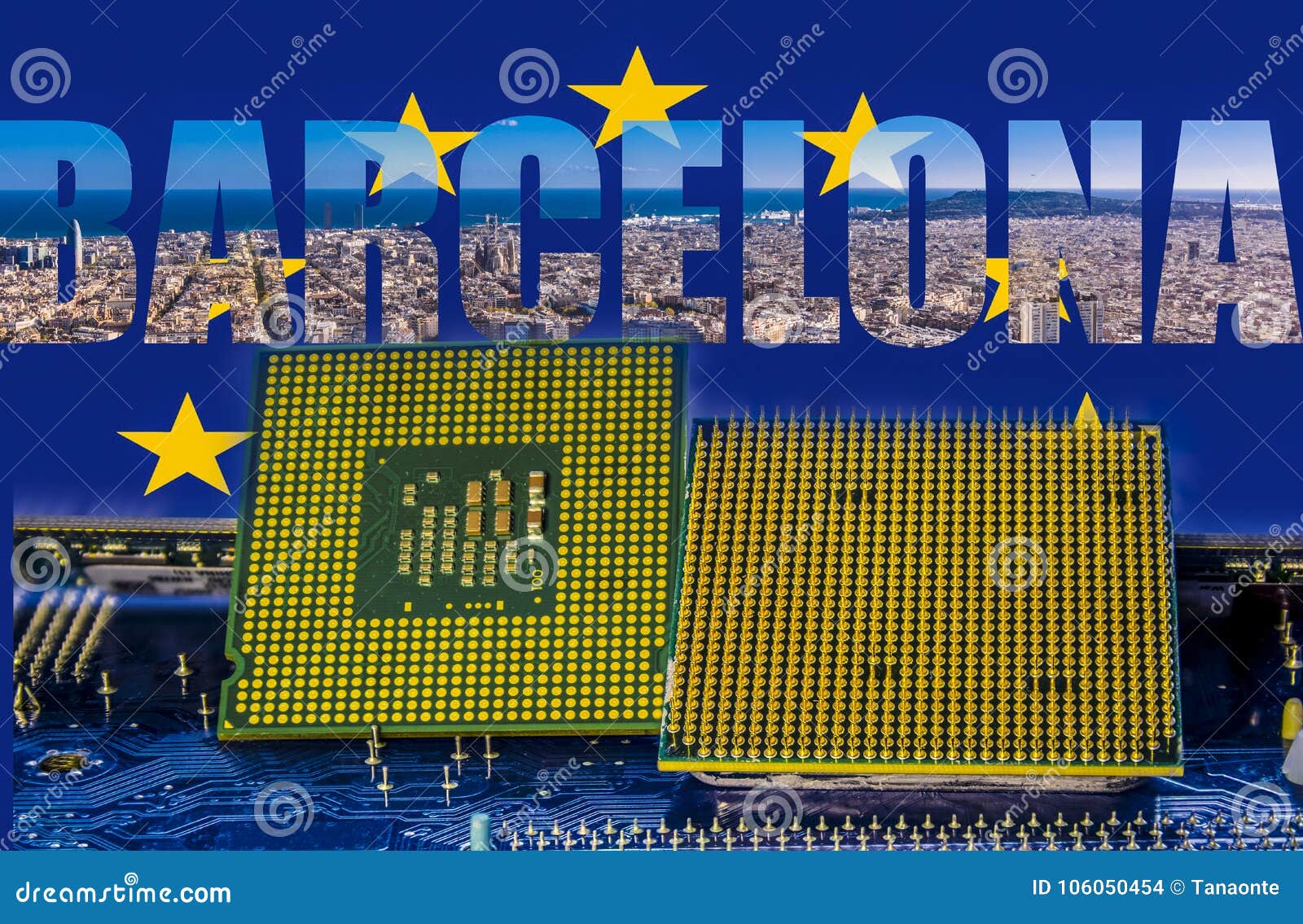 The EuroHPC Initative with a Panoramic View of Barcelona and Computer ...