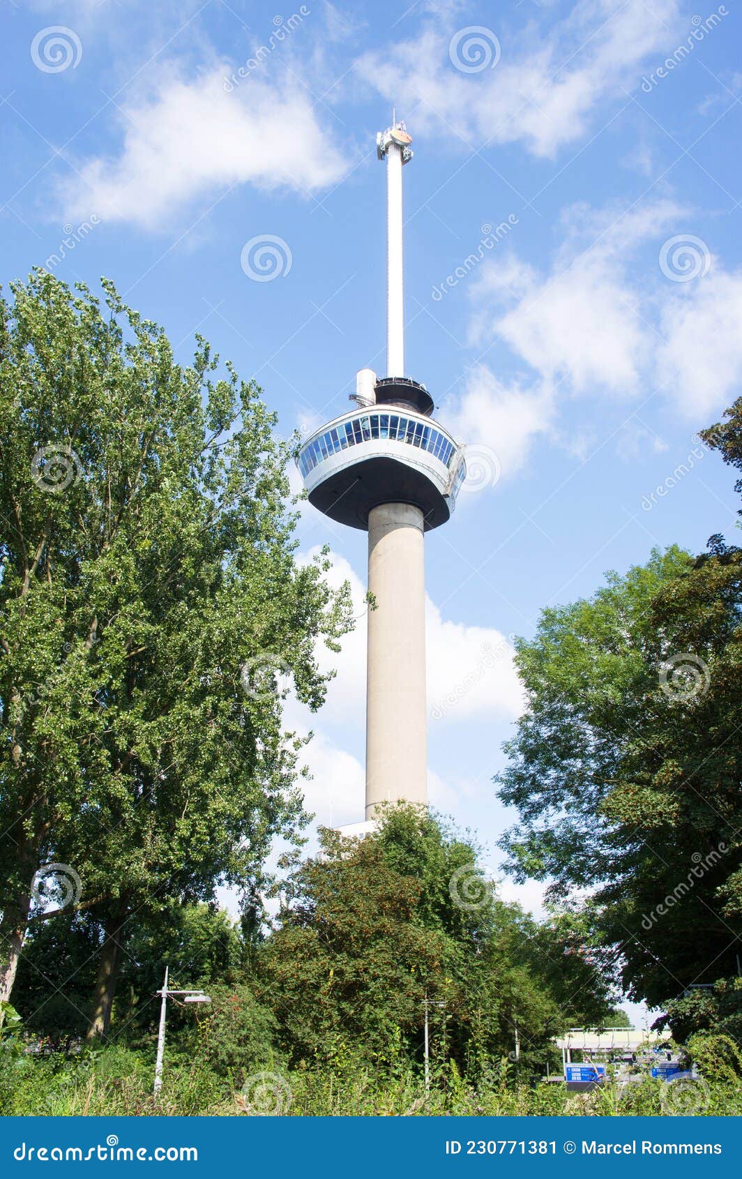Euromast Tower in Rotterdam, Netherlands Editorial Photo - Image of ...