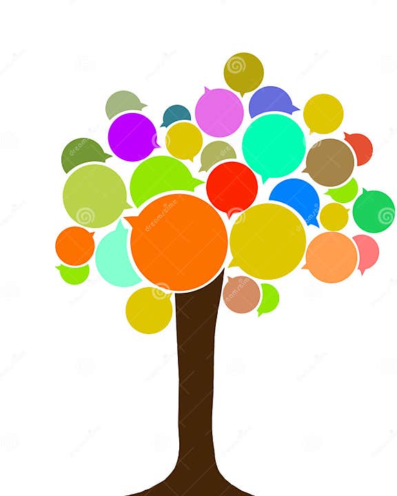 Europäischer Sprachbaum stock abbildung. Illustration von dialog - 44689645