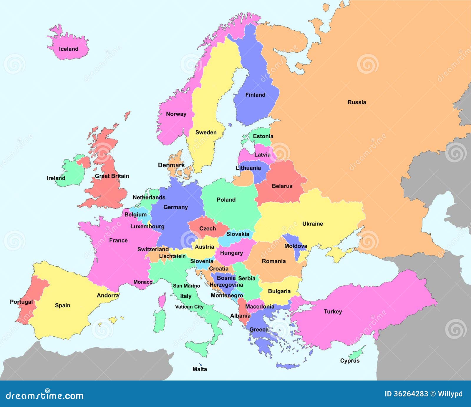 Europa ilustración del vector. Ilustración de holanda - 36264283