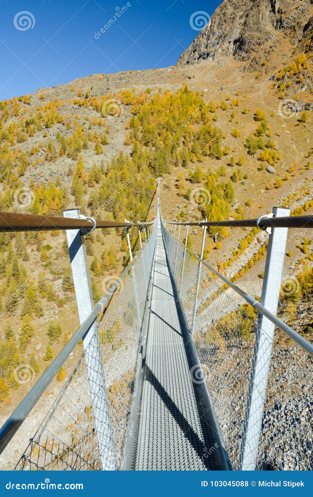 Europa Bridge, the Longest Suspension Bridge Stock Photo - Image of ...