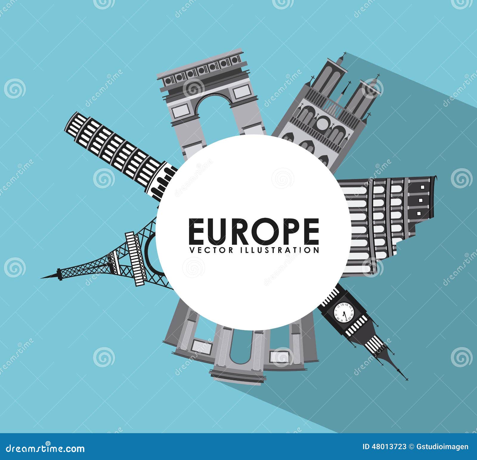 Europa-Design stock abbildung. Illustration von einstellen - 48013723
