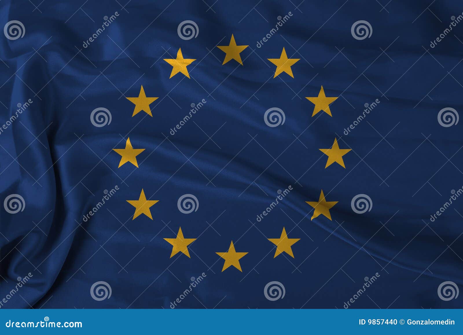 Europa flag stock illustration. Illustration of star, europe - 9857440