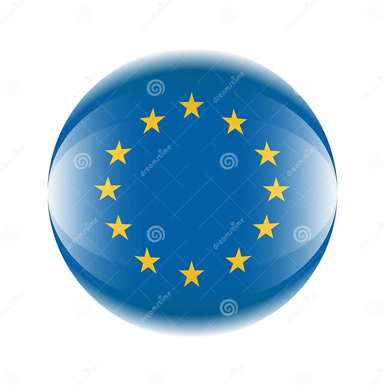 Europa flag icon in the stock vector. Illustration of flag - 295760438