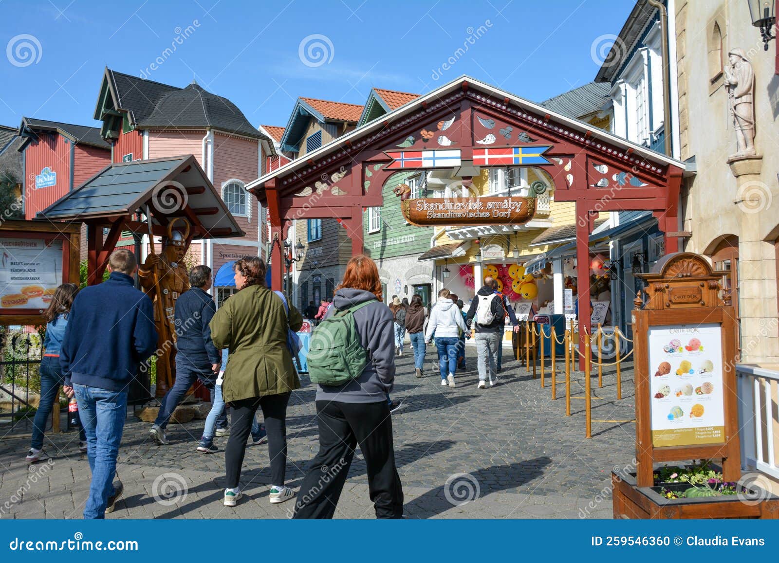 Europa Park, Rust, Germany, April 20. 2022 - Buildings and Facades in ...