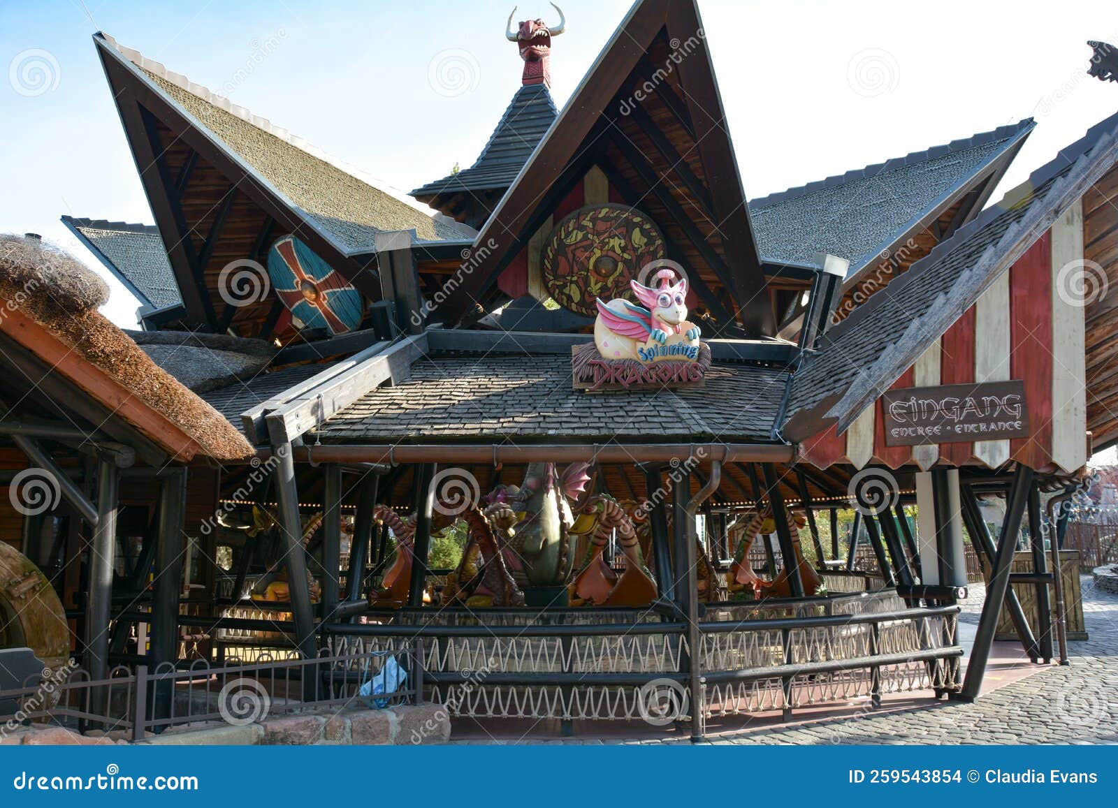 Europa Park, Rust, Germany, April 20th 2022 - Ride Attractions in the ...