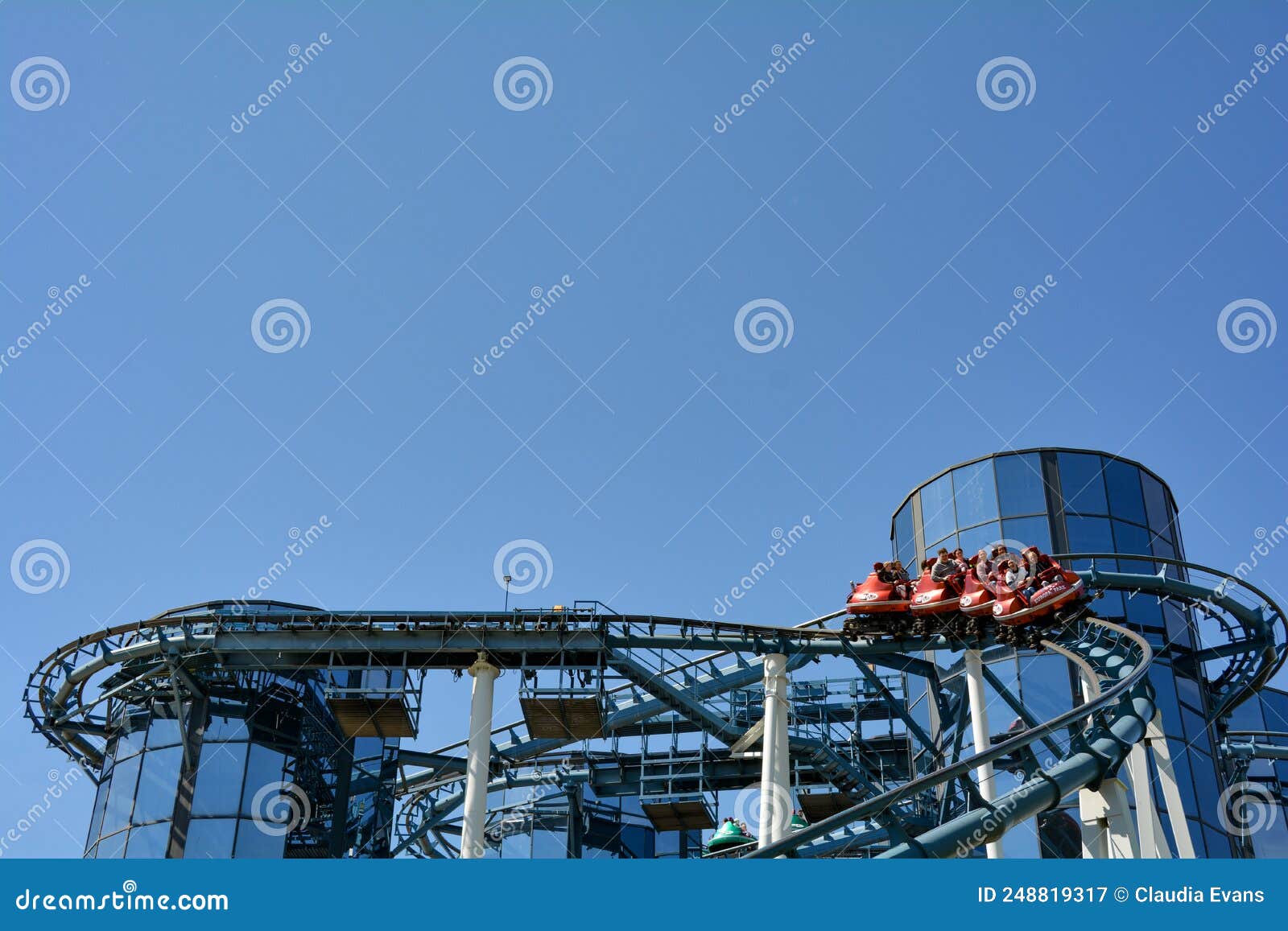 Europa Park, Rust, Germany, April 20th 2022 - Roller Coaster in the ...