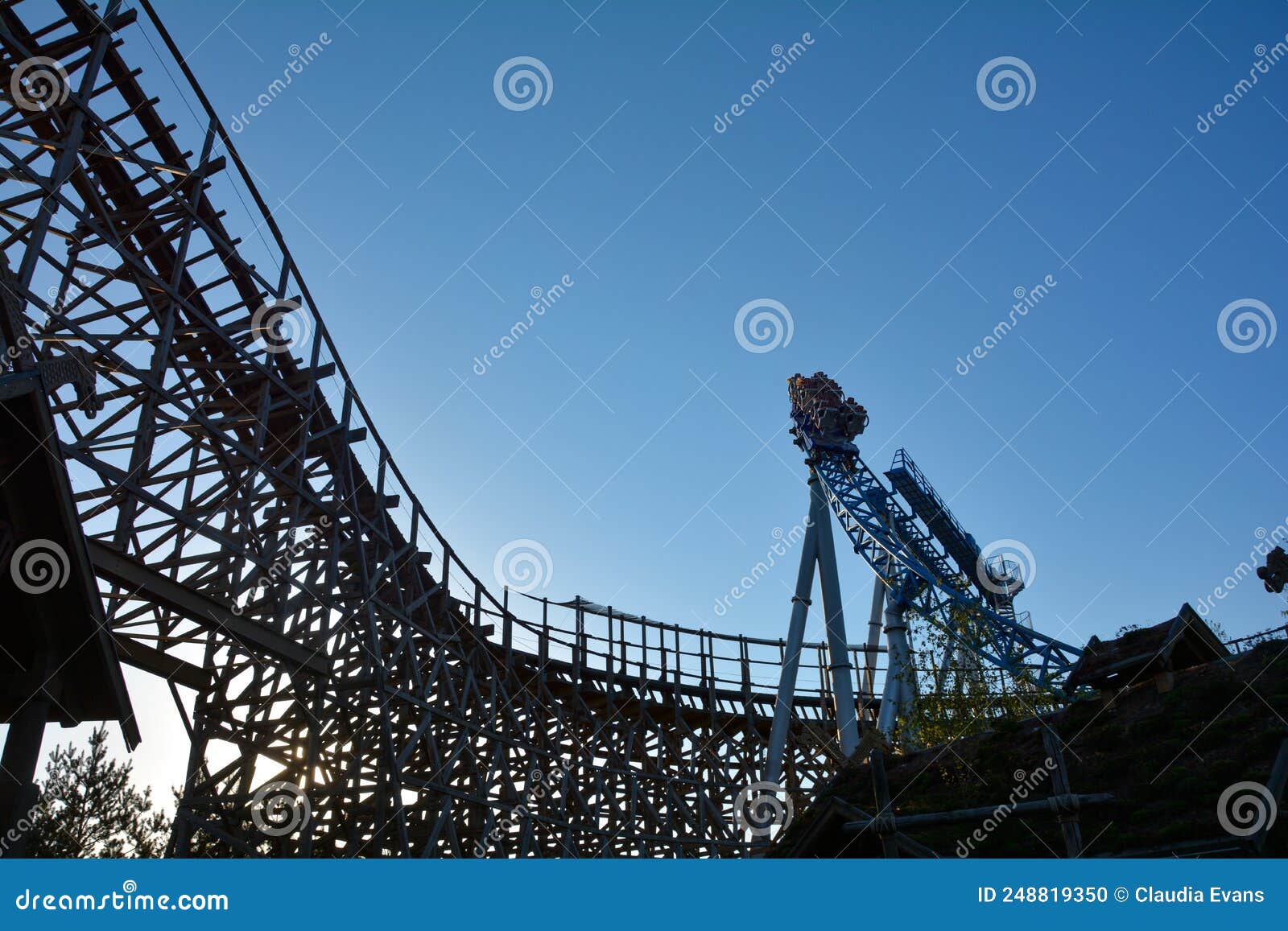 Europa Park, Rust, Germany, April 20th 2022 - Roller Coaster in the ...