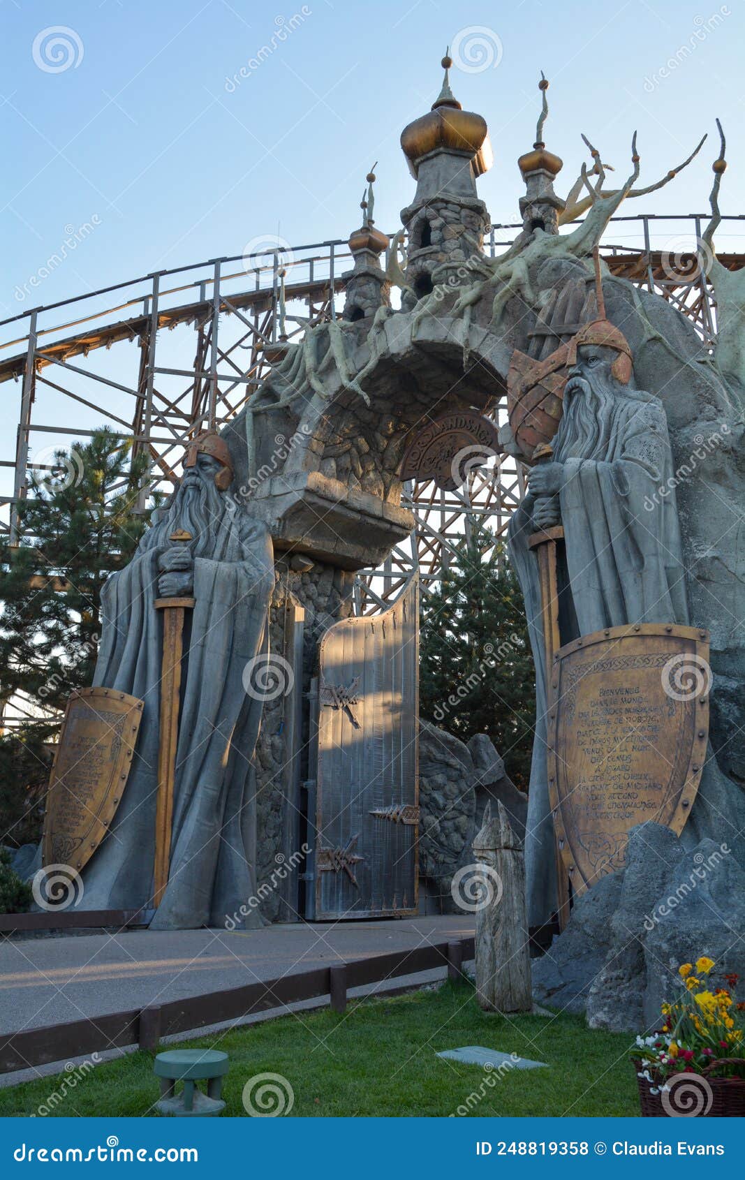 Europa Park, Rust, Germany, April 20th 2022 - Roller Coaster in the ...