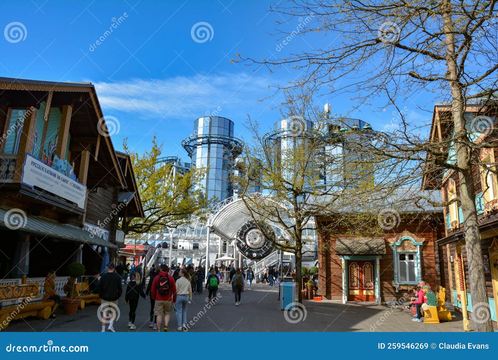 Europa Park, Rust, Germany, April 20th 2022 - Roller Coaster in the ...