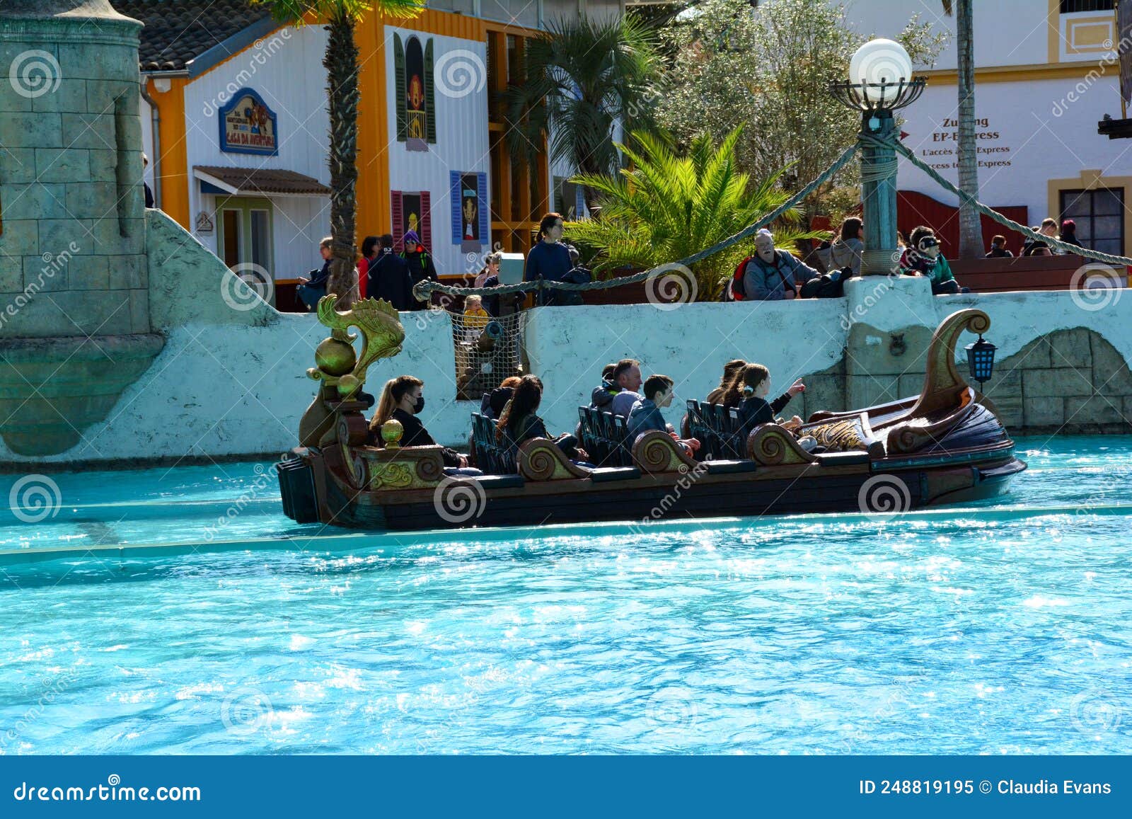 Europa Park, Rust, Germany, April 20th 2022 - Water Roller Coaster in ...