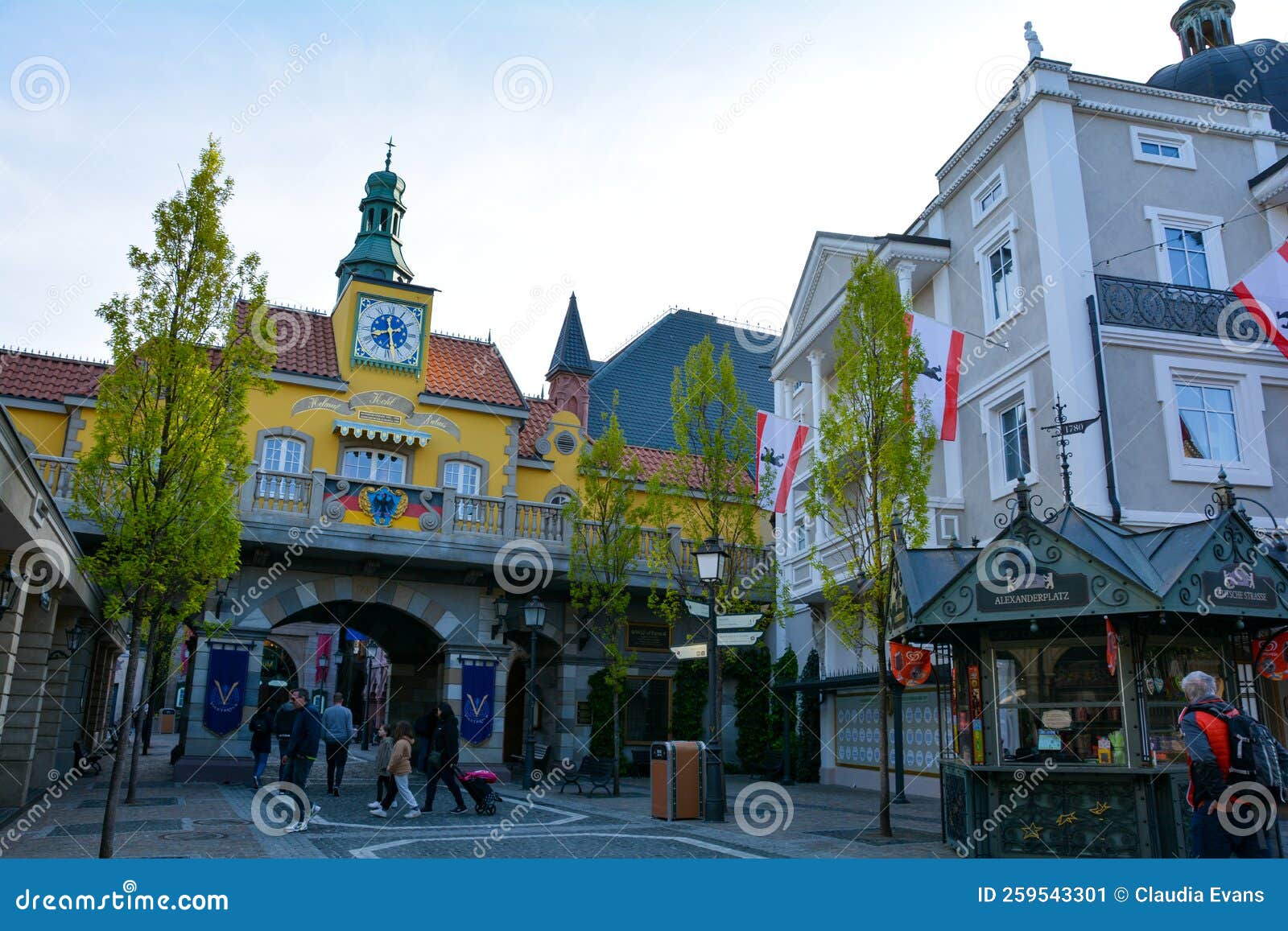 Europa Park, Rust, Germany, April 20th 2022 - on the Way through the ...