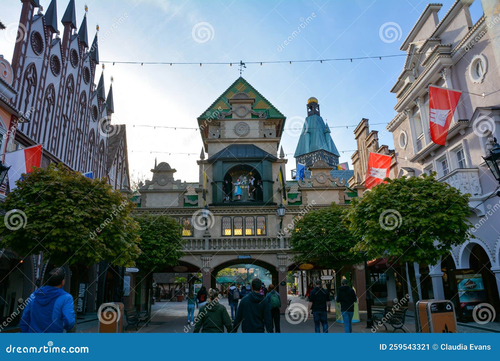 Europa Park, Rust, Germany, April 20th 2022 - on the Way through the ...