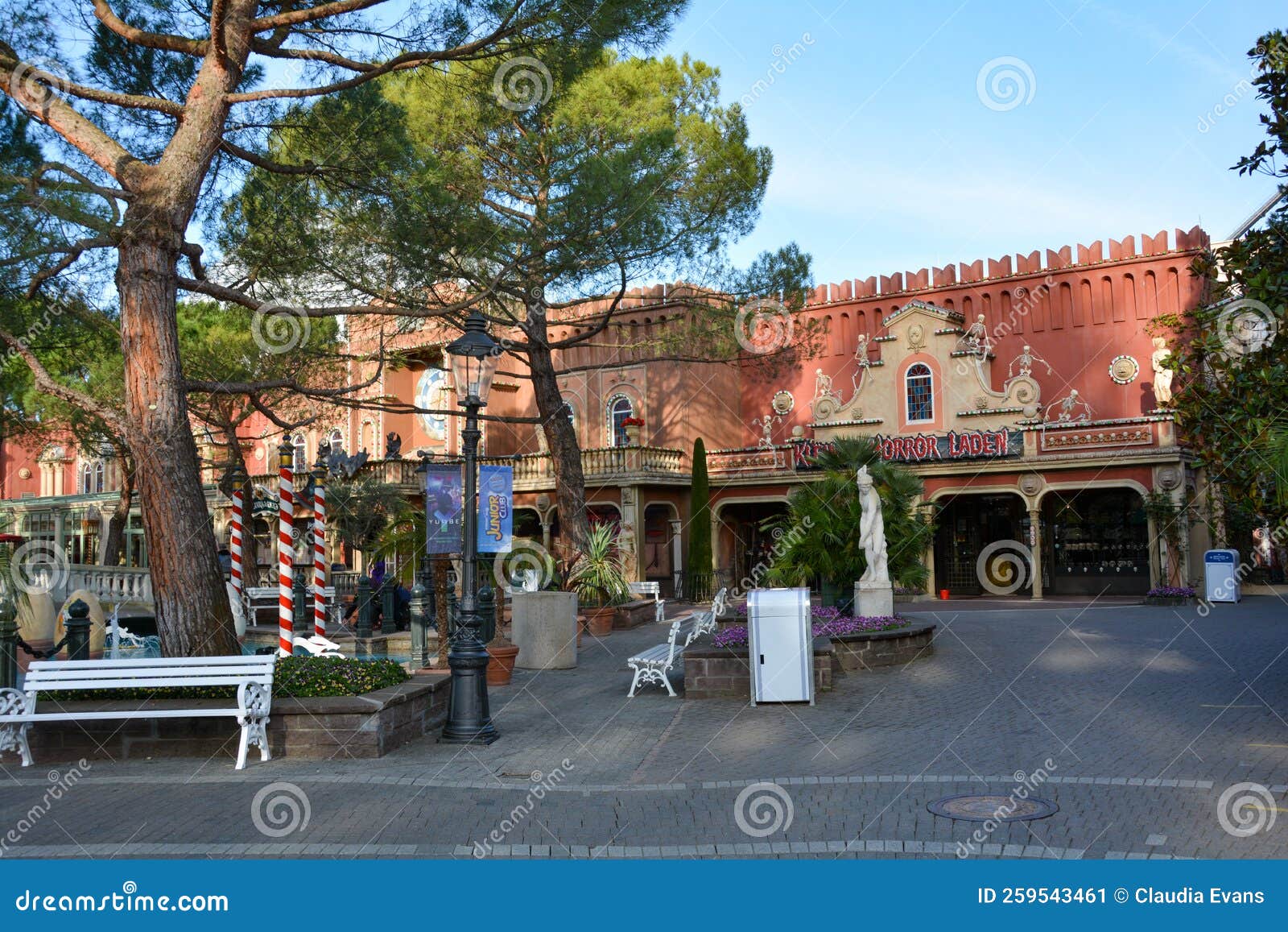 Europa Park, Rust, Germany, April 20th 2022 - on the Way through the ...