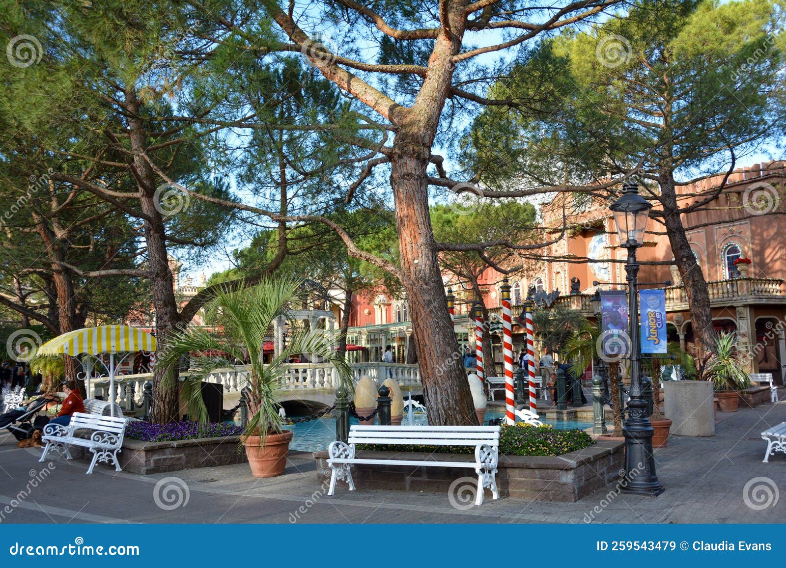 Europa Park, Rust, Germany, April 20th 2022 - on the Way through the ...