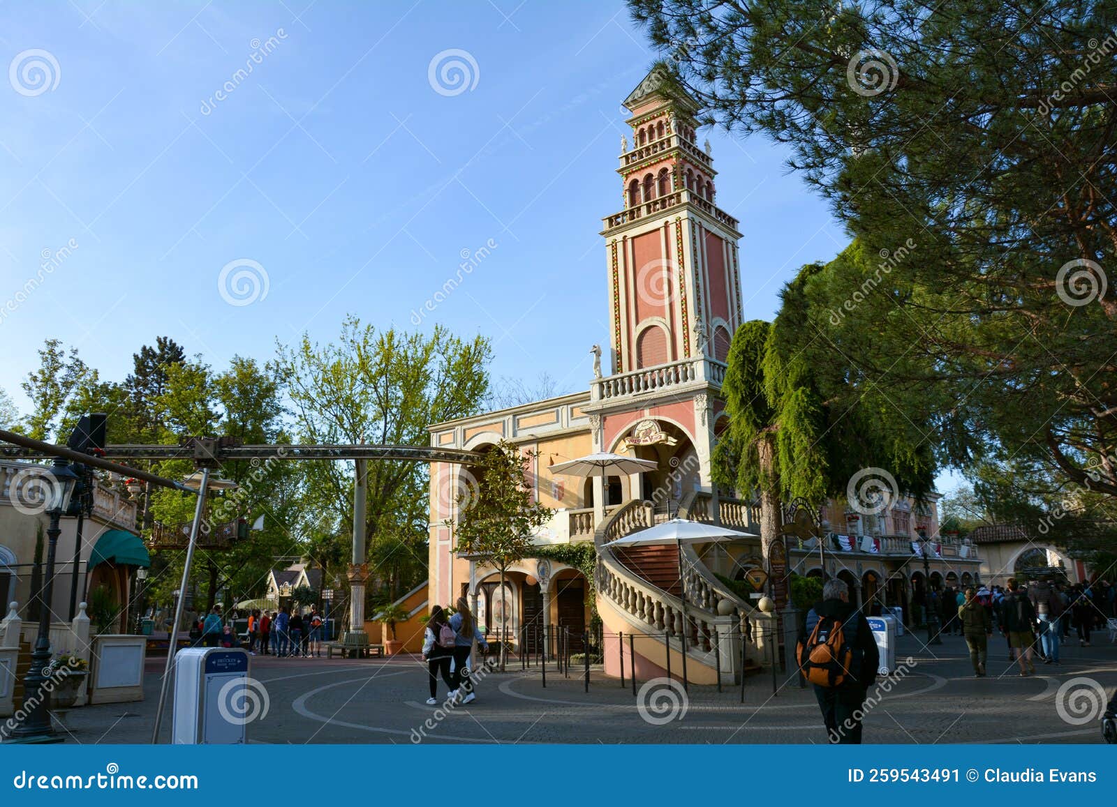 Europa Park, Rust, Germany, April 20th 2022 - on the Way through the ...