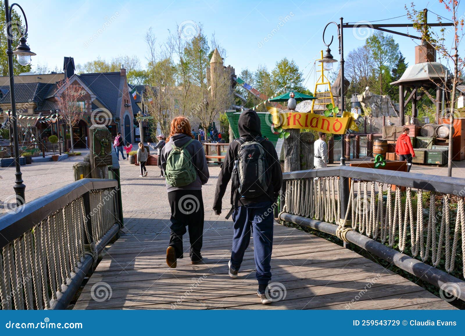 Europa Park, Rust, Germany, April 20th 2022 - on the Way through the ...
