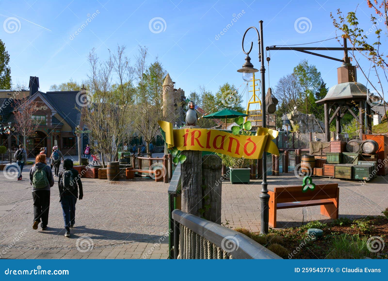 Europa Park, Rust, Germany, April 20th 2022 - on the Way through the ...