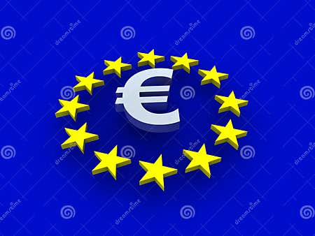 Europa sign stock illustration. Illustration of blue, yellow - 809710