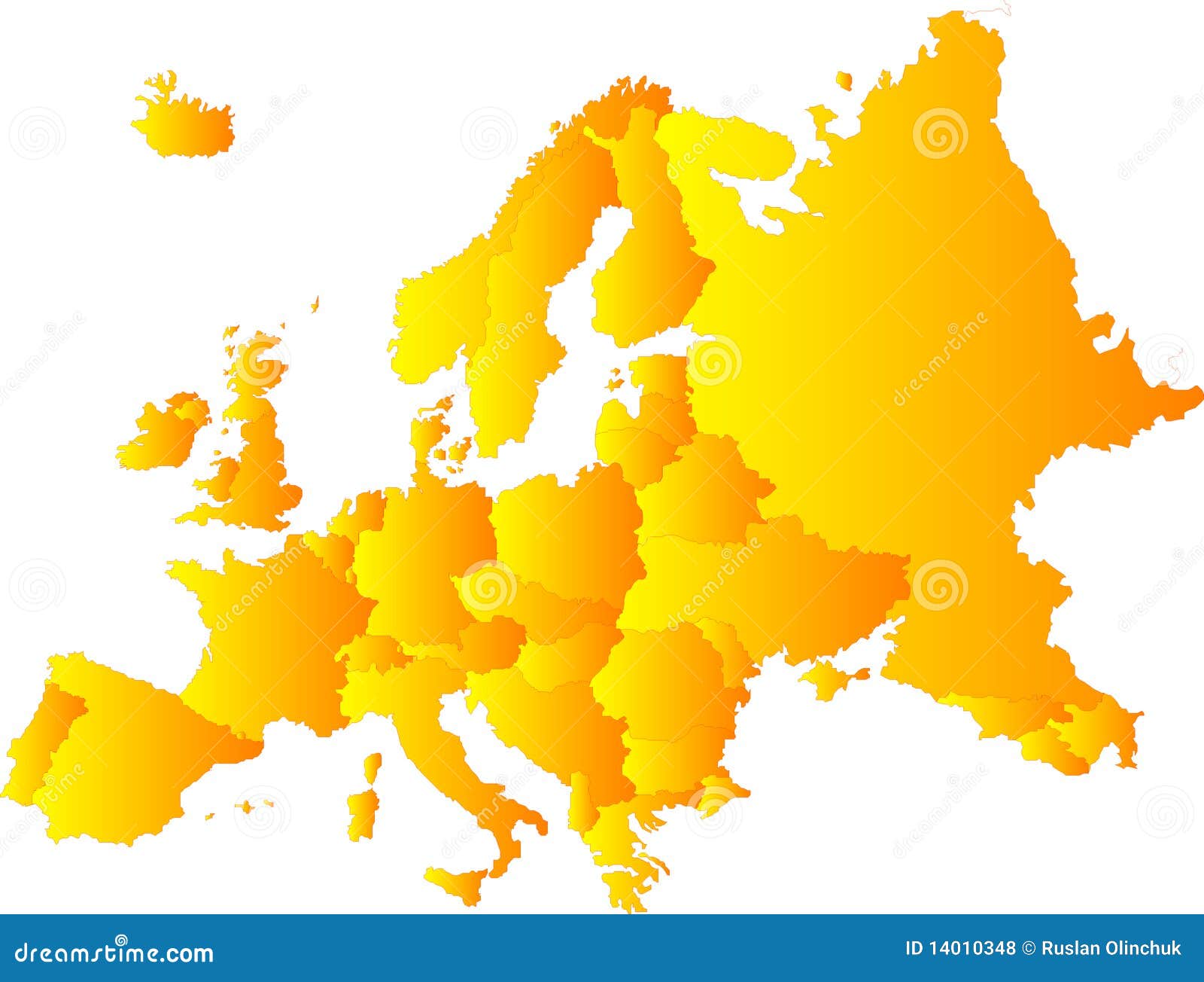 Europe Map Color Vector Illustration | CartoonDealer.com #8542032