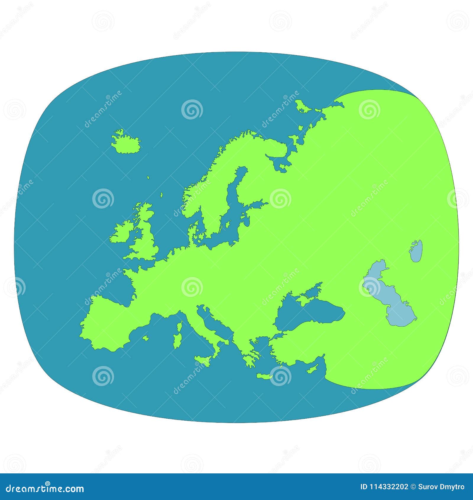 Europe abstract round map stock illustration. Illustration of country ...
