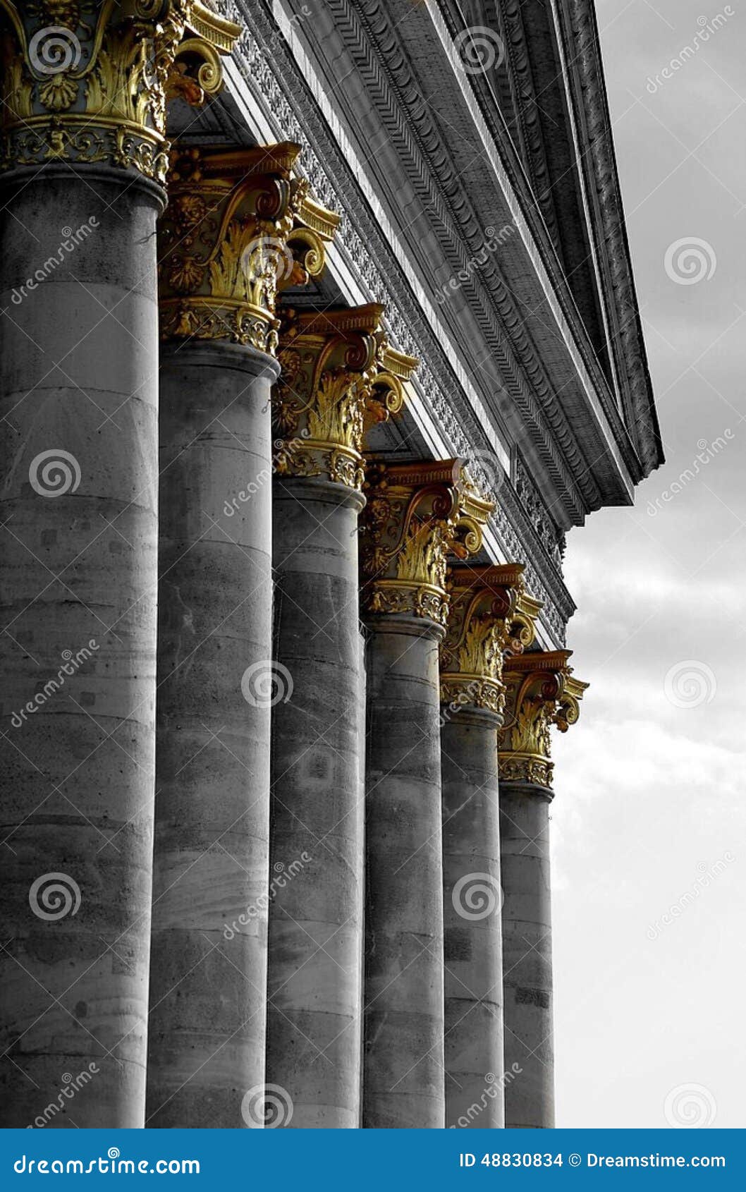 Europe stock photo. Image of perfect, gold, columns, europe - 48830834