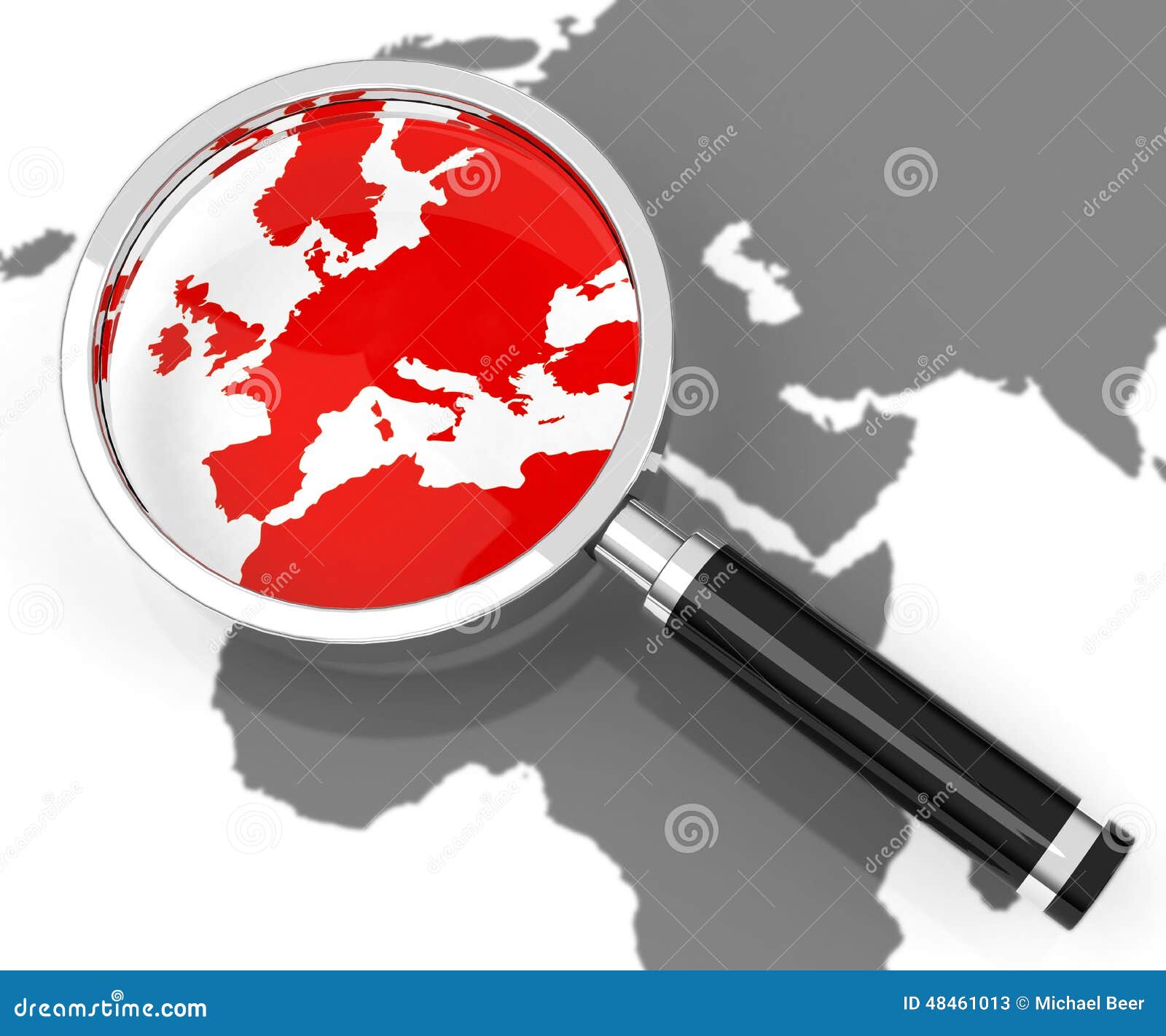 Europe stock illustration. Illustration of focus, globe - 48461013