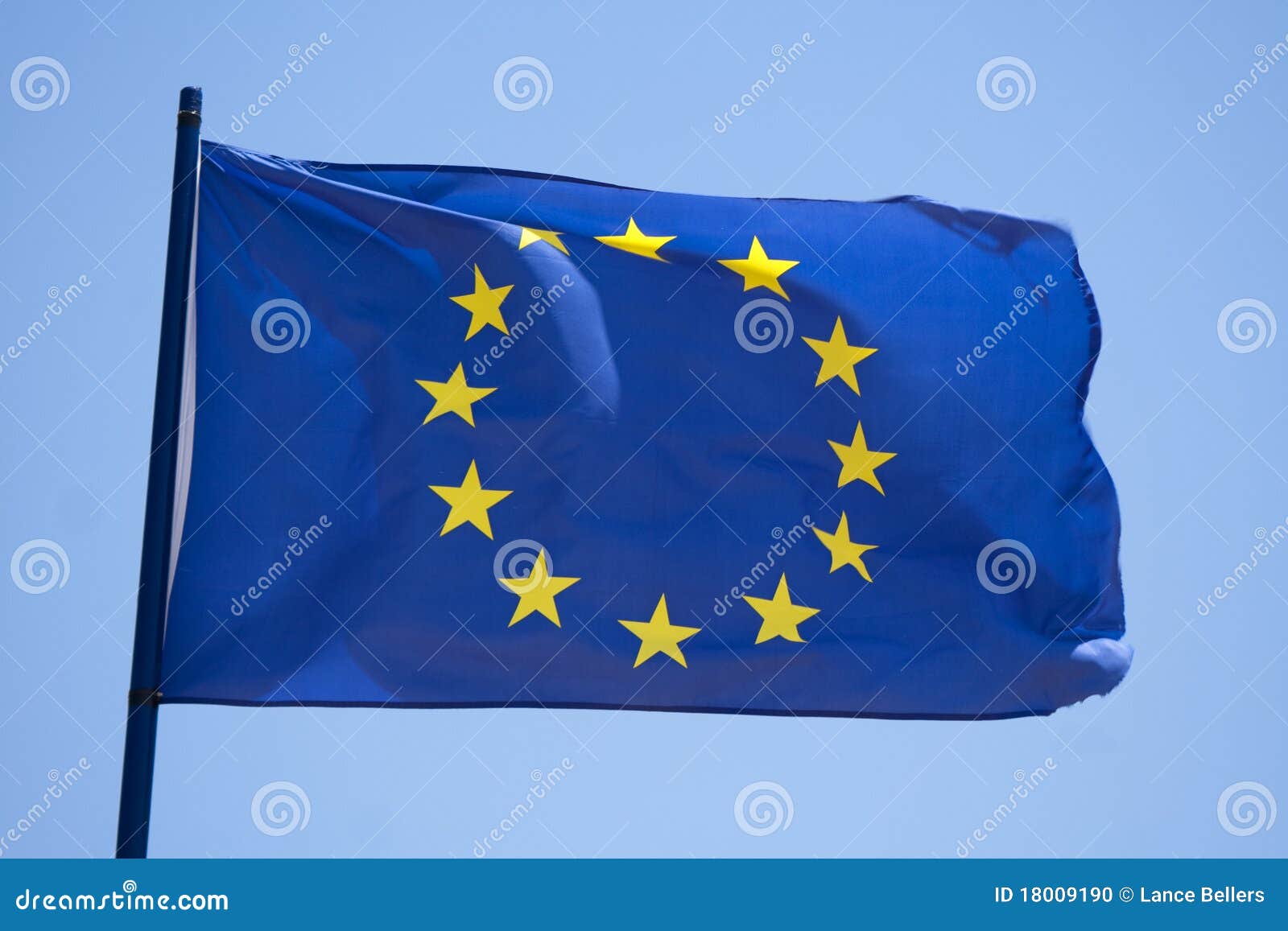 Europe flag stock photo. Image of union, yellow, blue - 18009190