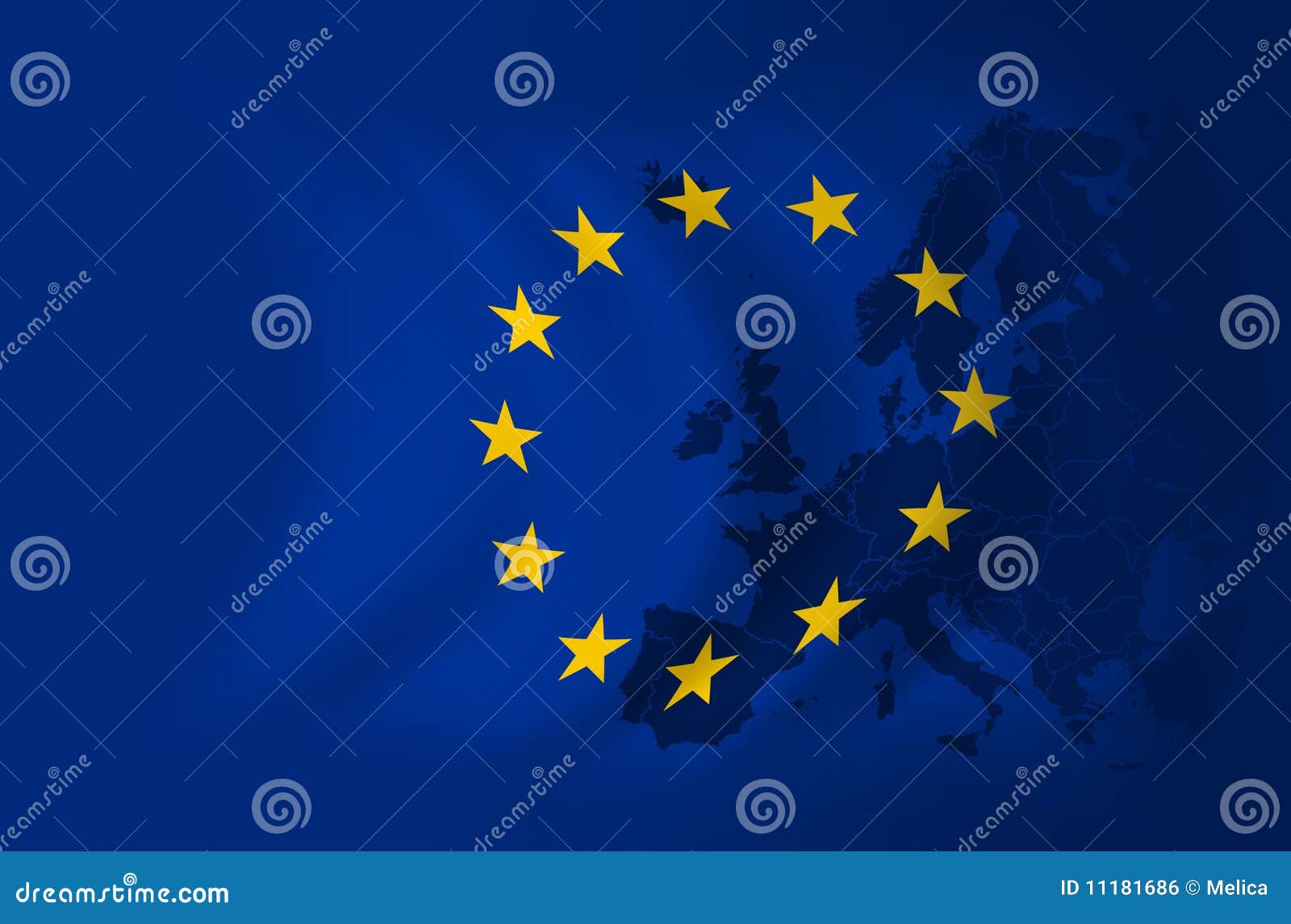 Europe Map With Flag On Png Or Transparent Background,illustration ...