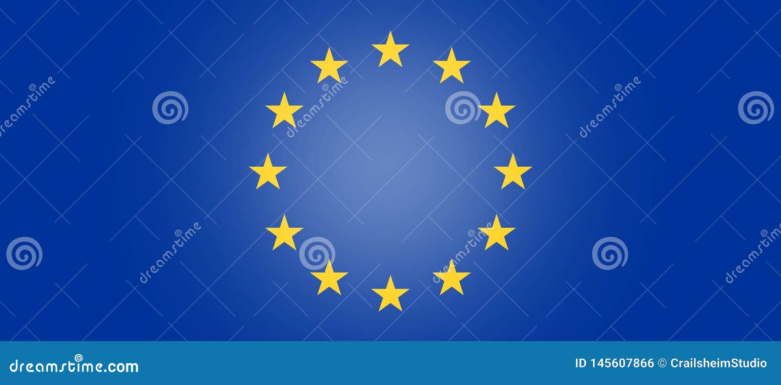 Europe Flag Symbol Background Creative 3d-illustration Stock ...