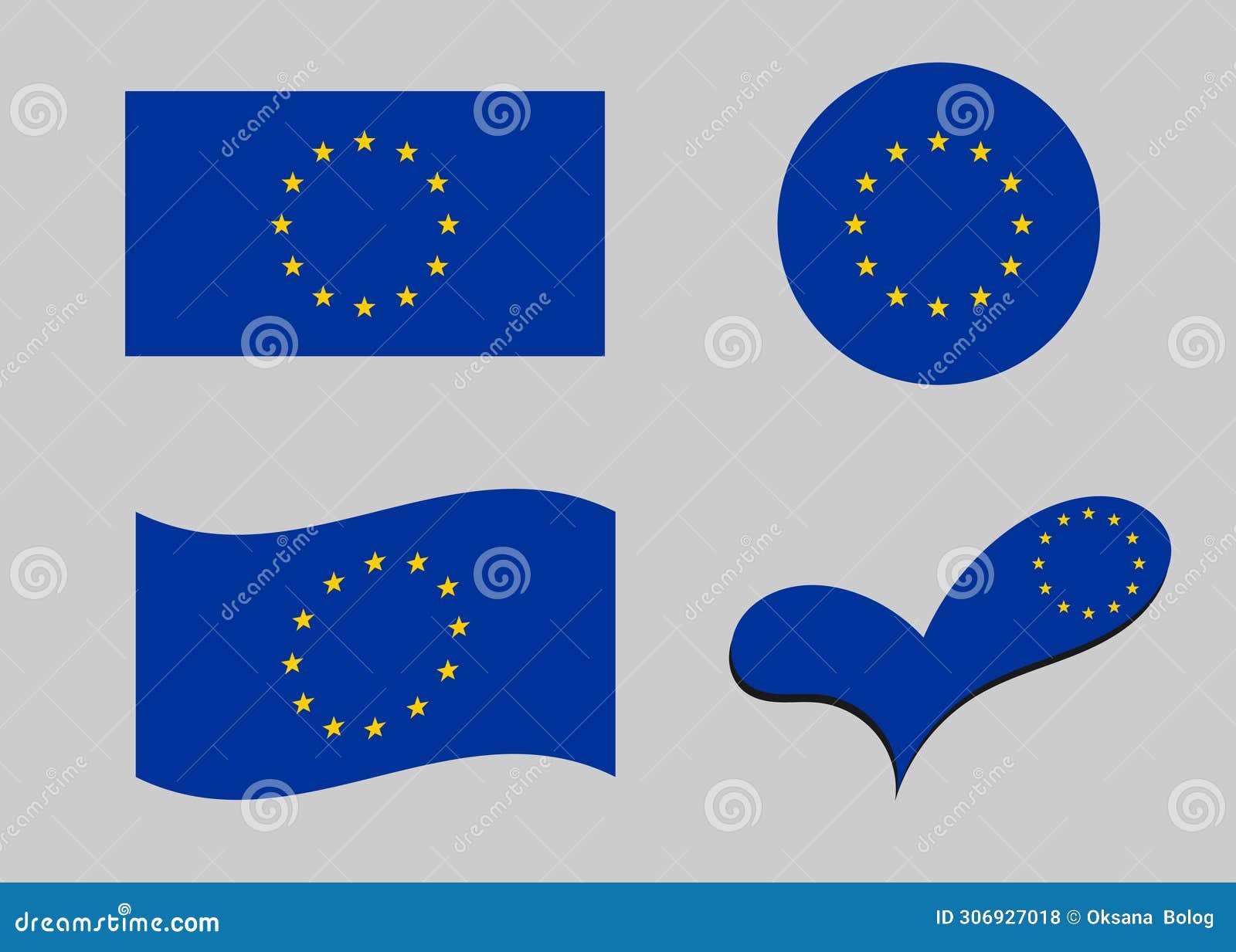 Europe Flag Variations. stock vector. Illustration of nationality ...
