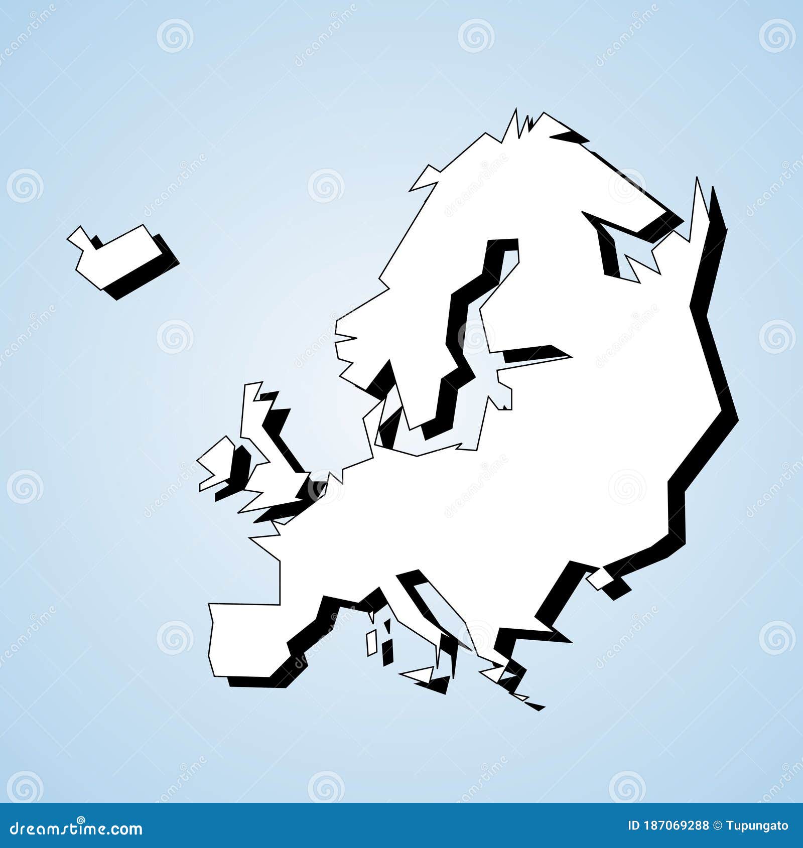Europe Geometric Vector Map Stock Vector - Illustration of stylized ... Europe Geometric Vector Map Stock Vector - Illustration of stylized ...