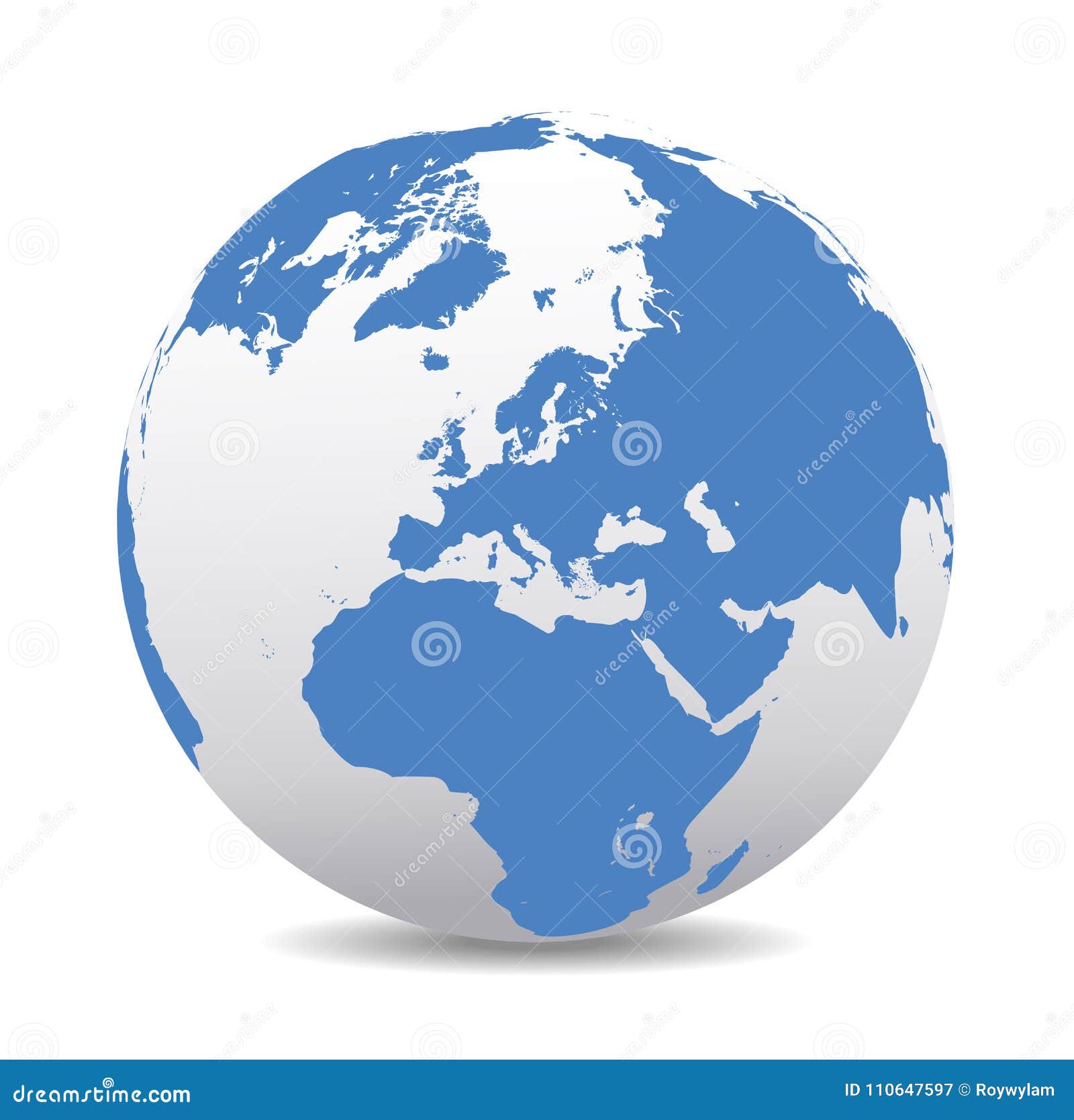 Europe Global World Icon Globe Stock Vector - Illustration of form ...