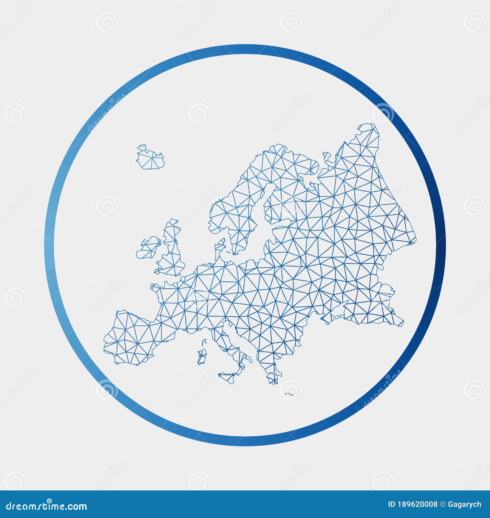 Europe icon. stock vector. Illustration of gradient - 189620008